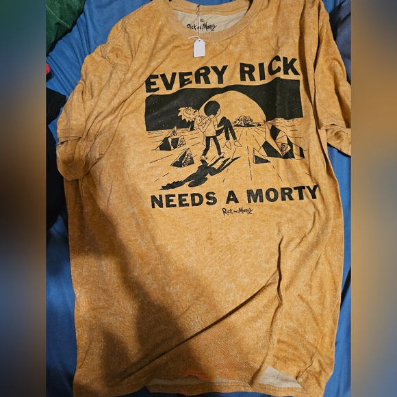 adult swim | Shirts | Rick And Morty Tan Graphic Tshirt Mens Xl | Poshmark